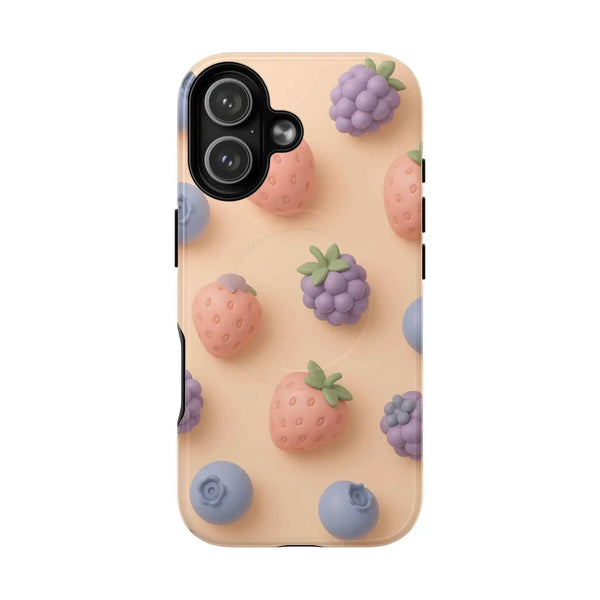 Fruitful 3D Strawberries Berries Tough Magnetic MagSafe Phone Case ...