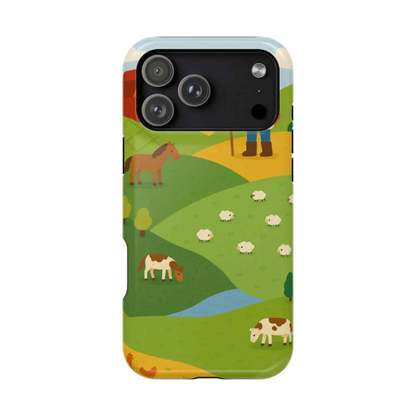 Farm-Themed Impact-Resistant MagSafe Phone Case - Shamo's